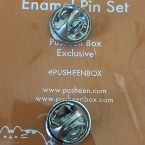 Pusheen | Jewelry | Nwt Pusheen Cat Box Enamel Pin Set Collectible ...